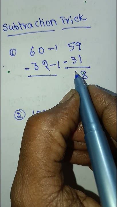 Subtraction Tricks Youtube Subtraction Tricks Youtube