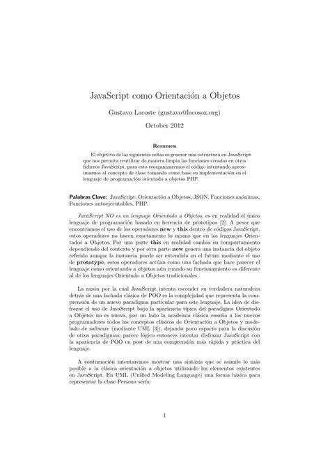 pdf de programación javascript como orientación a objetos