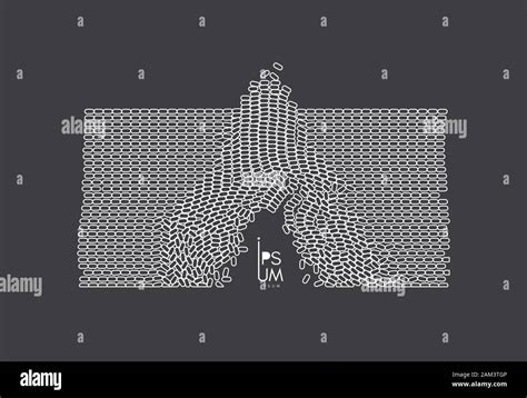 Irregular Array Or Matrix Of Random Ovals Background Breaking Down
