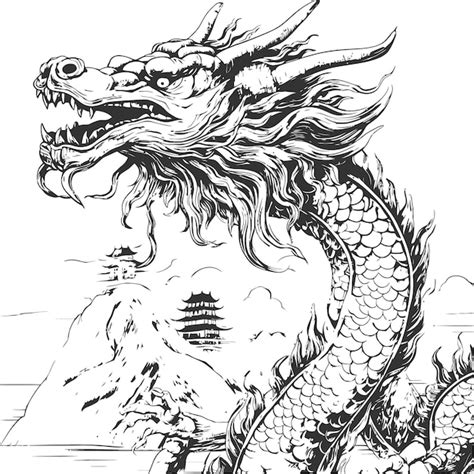 Desenho De Ilustra O Vetorial Vintage De Drag O Vetor Premium