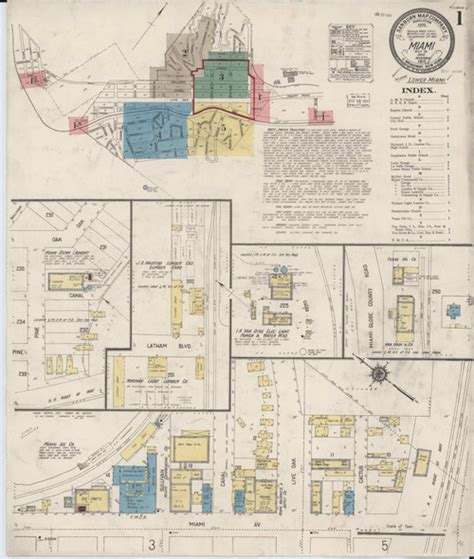 Miami Arizona 1917 Old Map Arizona Fire Insurance Index Old Maps