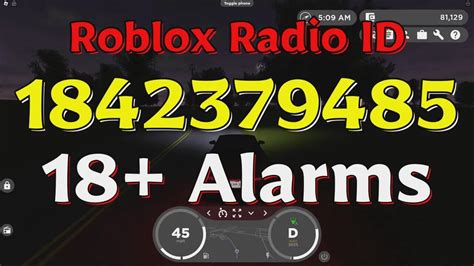 Alarms Roblox Radio Codes Ids