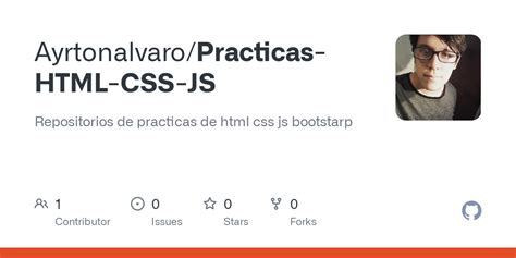 GitHub Ayrtonalvaro Practicas HTML CSS JS Repositorios De Practicas De Html Css Js Bootstarp