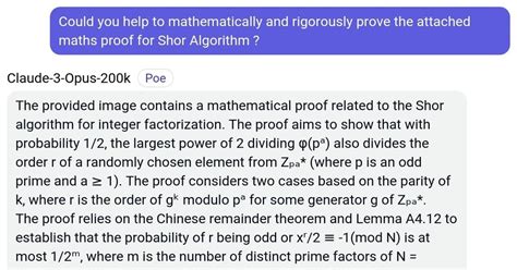 help with maths derivation for shor algorithm order finding part r