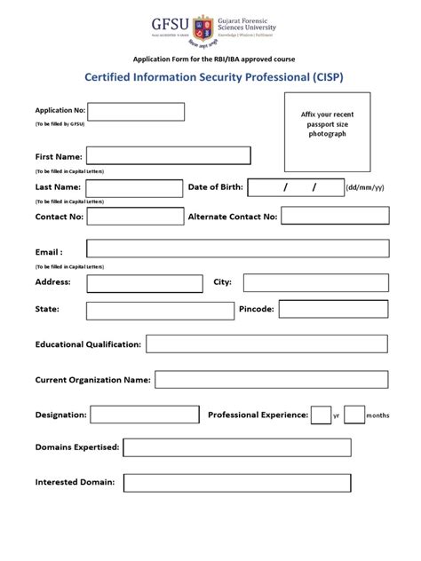 Cisp Application Form Pdf Pdf Cheque Banking