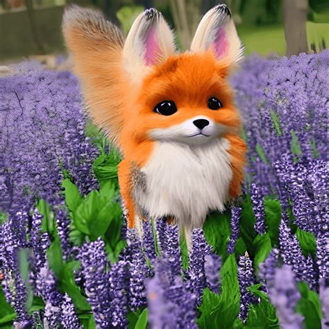 Lavender Eevee Brown Fox Pokemon · Creative Fabrica