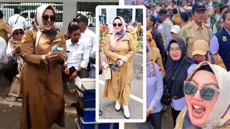 Pakai Tas Rp 713 Juta Saat Demo Wiwin Komalasari Sudah Tajir Sebelum Jadi Kades Foto Ini