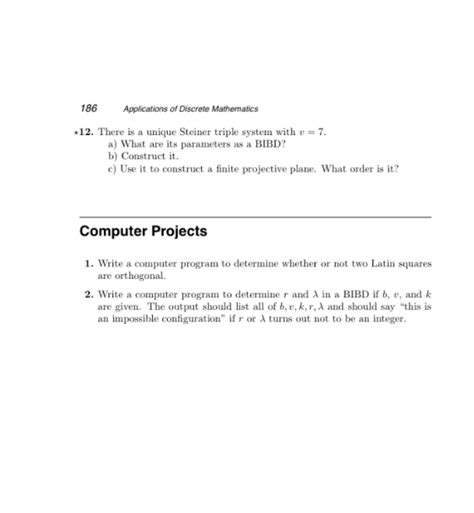 186 Applications Of Discrete Mathematics 12 There Is