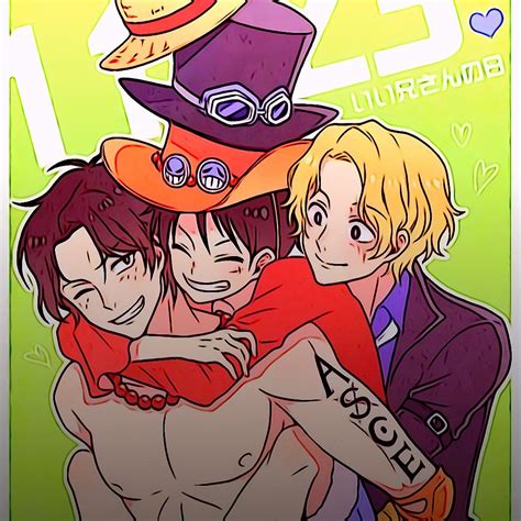 Ace Sabo And Luffy Icon Esboços Bonitos Luffy One Piece