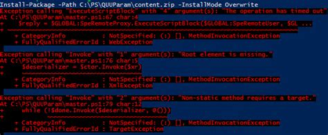 Sitecore Package Installation Is Failed Through Powershell Stack Overflow