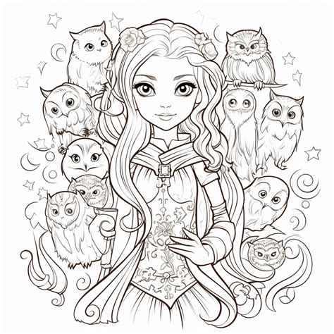 Printable Luna Lovegood Coloring Pages 2025
