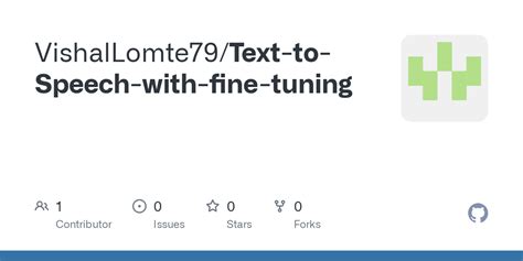 text to speech with fine tuning text to speech with fine tuneing py at