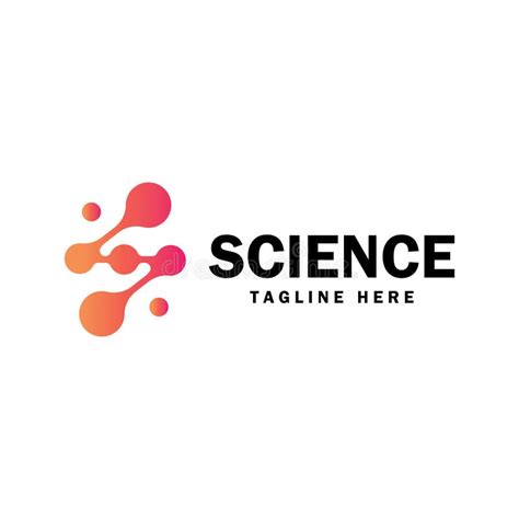 Molecule Science Logo Vectorr Illustration Template Design Stock Vector