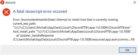 A Fatal Javascript Error Occurred Rdiscordapp
