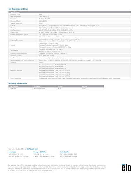 E143585 Elo Backpack 432 Hdmiusb Cethbtwifi Linux 10