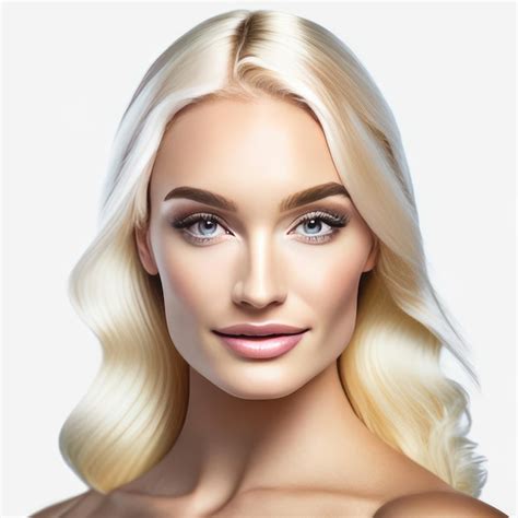 Premium Ai Image Photo Of Young Blond Woman With Hair And Skin