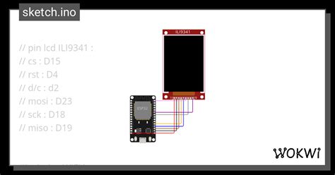 Esp32 Ili9341 Wokwi Arduino And Esp32 Simulator