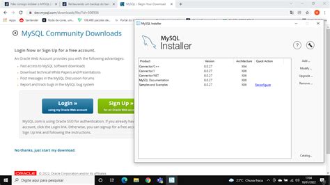 não consigo instalar o mysql sql com mysql manipule e consulte dados