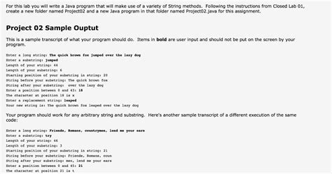 Solved For This Lab You Will Write A Java Program That Will Chegg