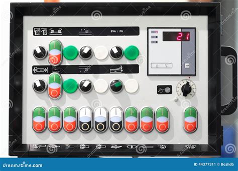 Machine Control Panel Stock Illustration Illustration Of Factory