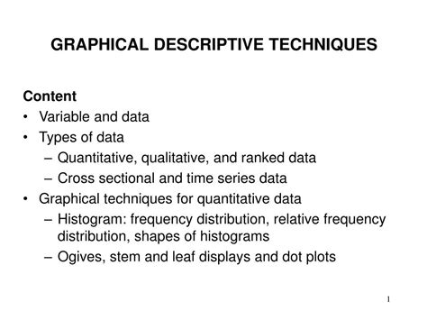 ppt graphical descriptive techniques powerpoint presentation free