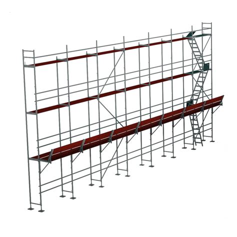 Facade Scaffolding P70 168m2 With Protective Canopy Serwis Budowy