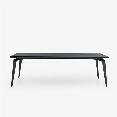 Tables Odessa Rectangular Dining Table Black Lacquered Base Ligne Roset