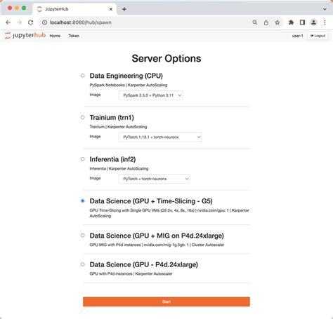 Jupyterhub Custom Server Options Drop Down Menus Zero To Jupyterhub On Kubernetes Jupyter