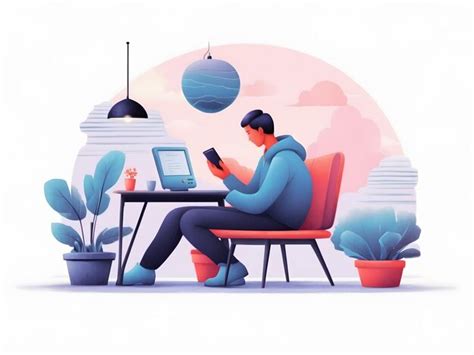 premium ai image man computer programmer working at computer