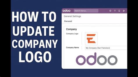 how to update company logo in odoo quick and easy odoo tutorial