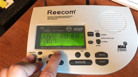 Setup Programming Of The Reecom R 1650c Weather Radio Youtube