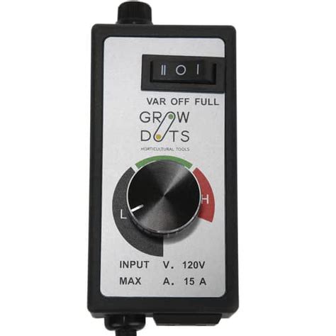 GROWDOTS Variable Fan Speed Controller For Router Fan Variable Speed Controller Hydroponics
