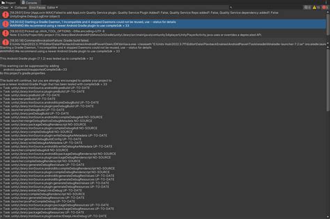 Error Comternaltaskscheckaarmetadataworkaction Unity Engine Unity