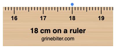 18 Cm On A Ruler