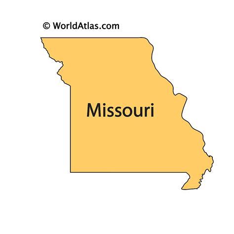 Missouri Location On Us Map