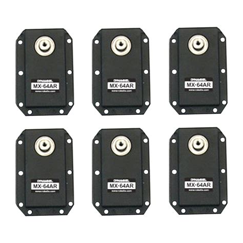 Robotis Dynamixel Mx 64ar 6pcs Bulk Smart Servo Actuator Robotshop