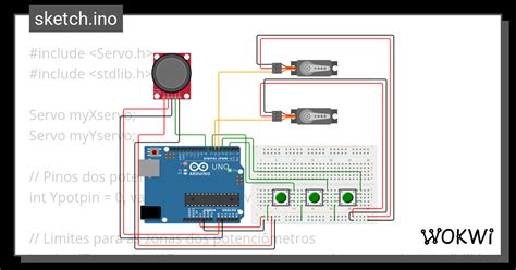 Pan Tilt Simulado Apenas Com O Joystick Wokwi Esp32 Stm32 Arduino