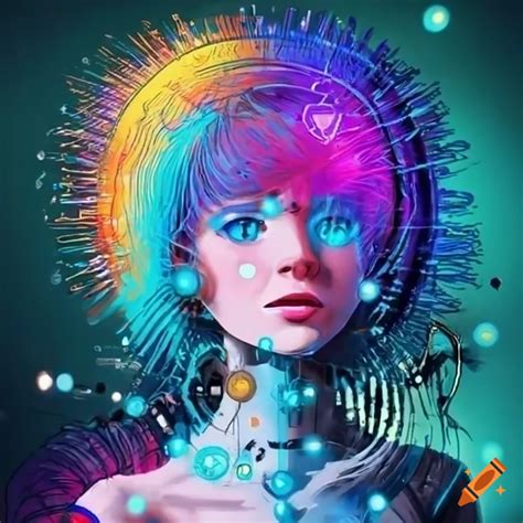 Graphical Representation Of Machine Learning Algorithms And Ai Programming Concepts On Craiyon