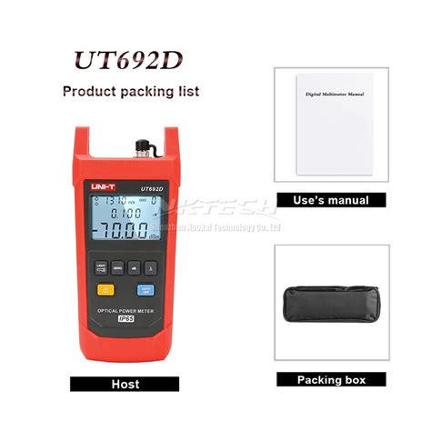 Uni T Ut692d Optical Power Meter Measurement Range Grandado