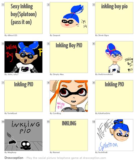 Sexy Inkling Boy Splatoon Pass It On Drawception