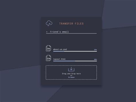 Dark UI Elements On Behance