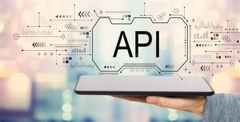 API Concept With Tablet Computer Stock Photo Image Of Interface Code
