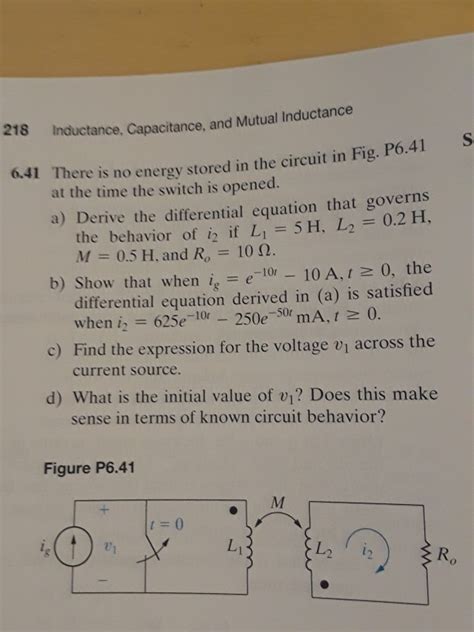 Solved 218 Inductance Capacitance And Mutual Capacitance