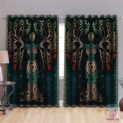 Tree Of Life Blackout Thermal Grommet Window Curtains Tree Mother Dreamrooma