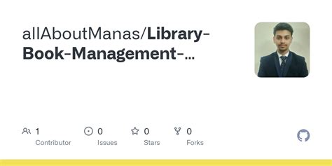 Github Allaboutmanaslibrary Book Management System