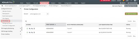 How To Set Up Print Server Manageengine Adaudit Plus