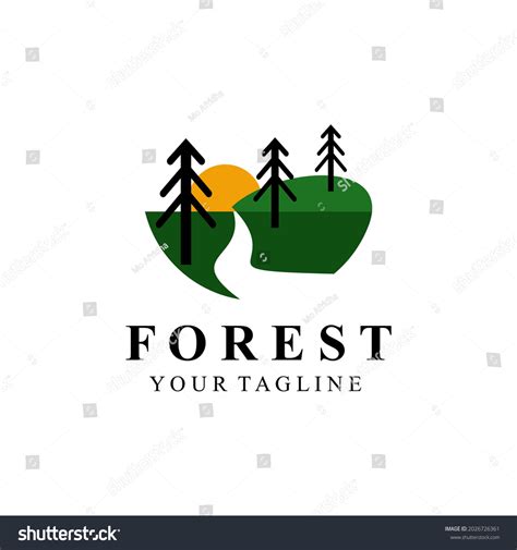Forest Logo Design Fir Trees Stock Vector Royalty Free 2026726361