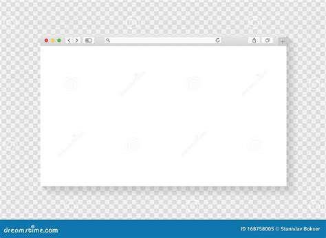 modern browser window design isolated stock vector illustration of