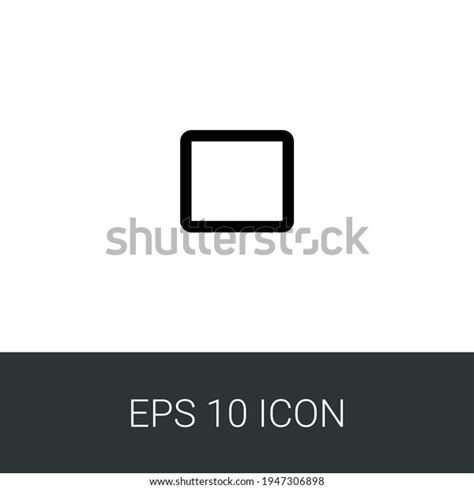 Rectangle Eps 10 Simple Icon Stock Vector Royalty Free 1947306898 Shutterstock