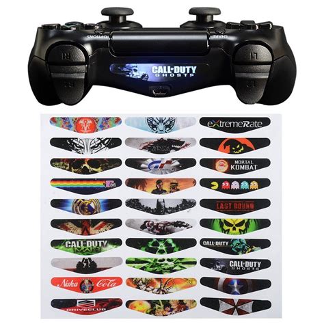 Extremerate 30 Pcs Set Game Theme Mix Stickers For Ps4 Controller